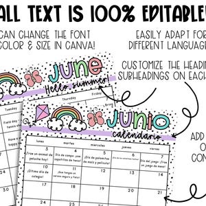 Newsletter Templates and Monthly Calendars for Summer, Classroom Bundle ...
