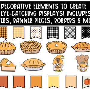 Speech Therapy Room Decor, Thanksgiving Fall Autumn Bulletin Board Kit ...