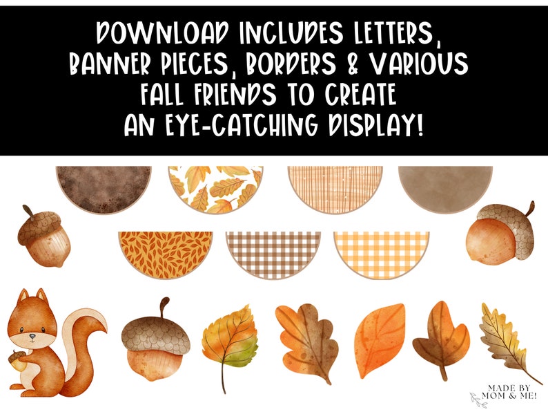 Speech Therapy Room Decor, Bulletin Board Kit, Fall Theme, Nuts About ...