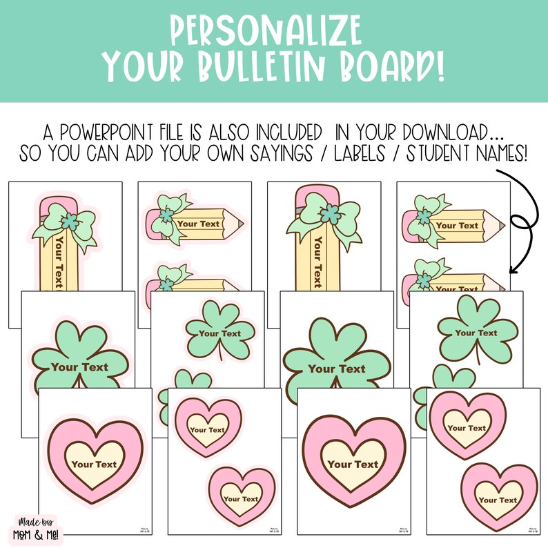 St. Patrick's Day Bulletin Board, Holiday Classroom Decor, Shamrock ...