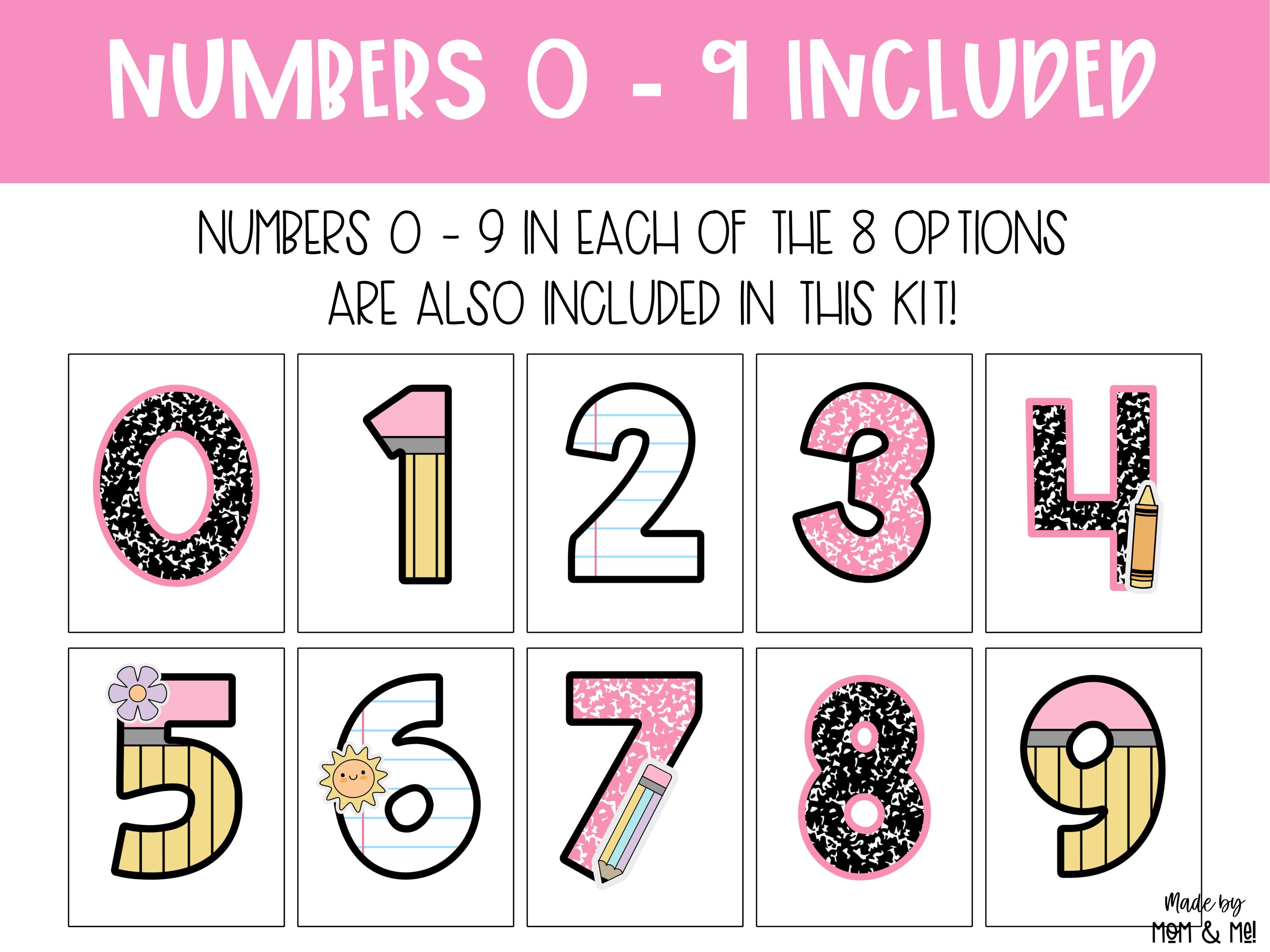 Composition Notebook Alphabet Letters, Bulletin Board Classroom Decor ...