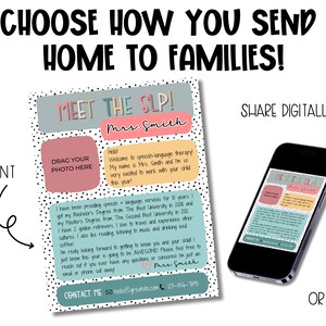 Meet the SLP: Editable Newsletter Template, Welcome Letter, Back to ...