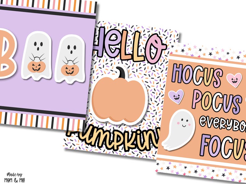 Classroom Posters for Halloween, Fall Bulletin Board, Spooky Season ...