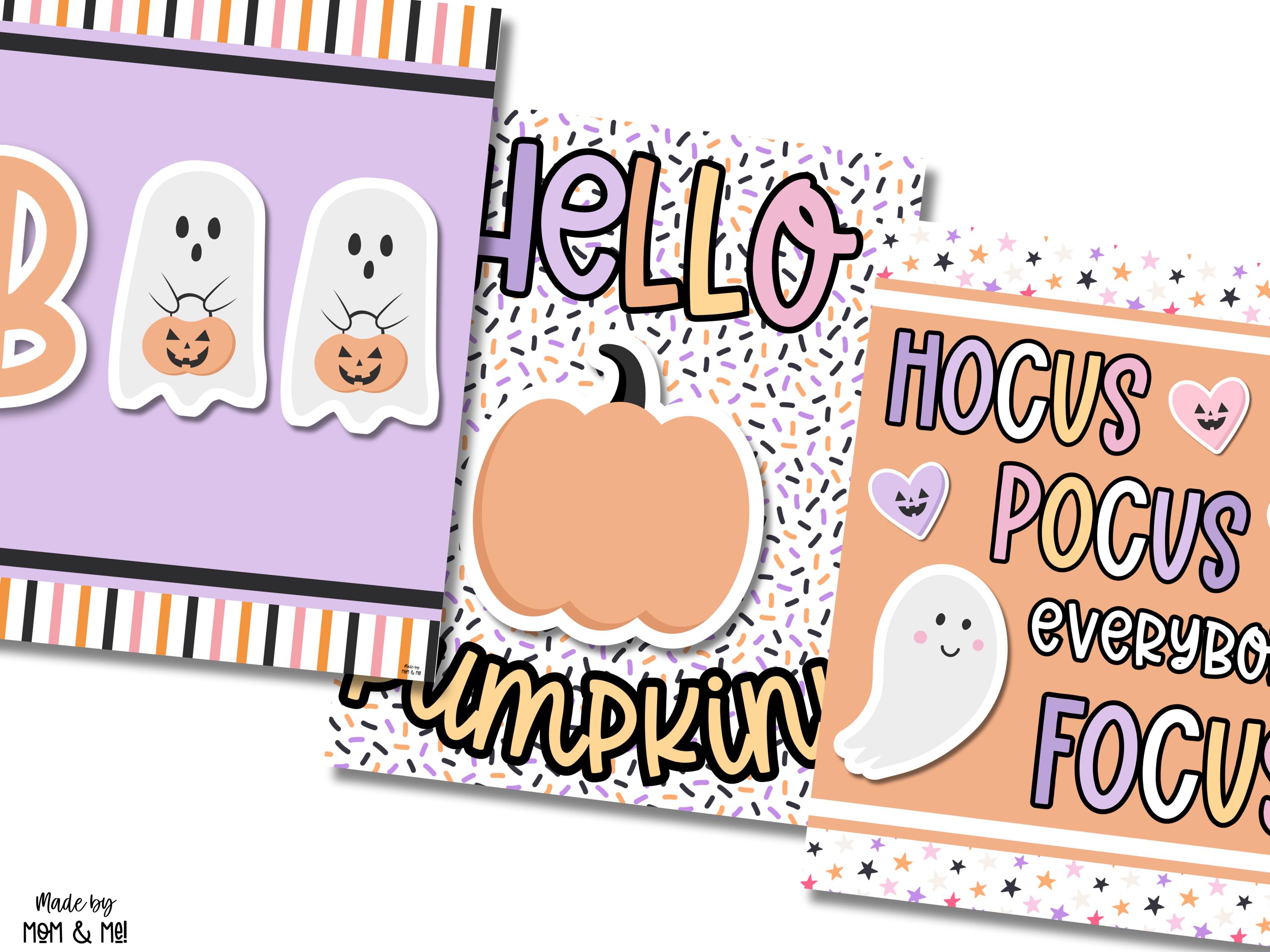 Classroom Posters for Halloween, Fall Bulletin Board, Spooky Season ...
