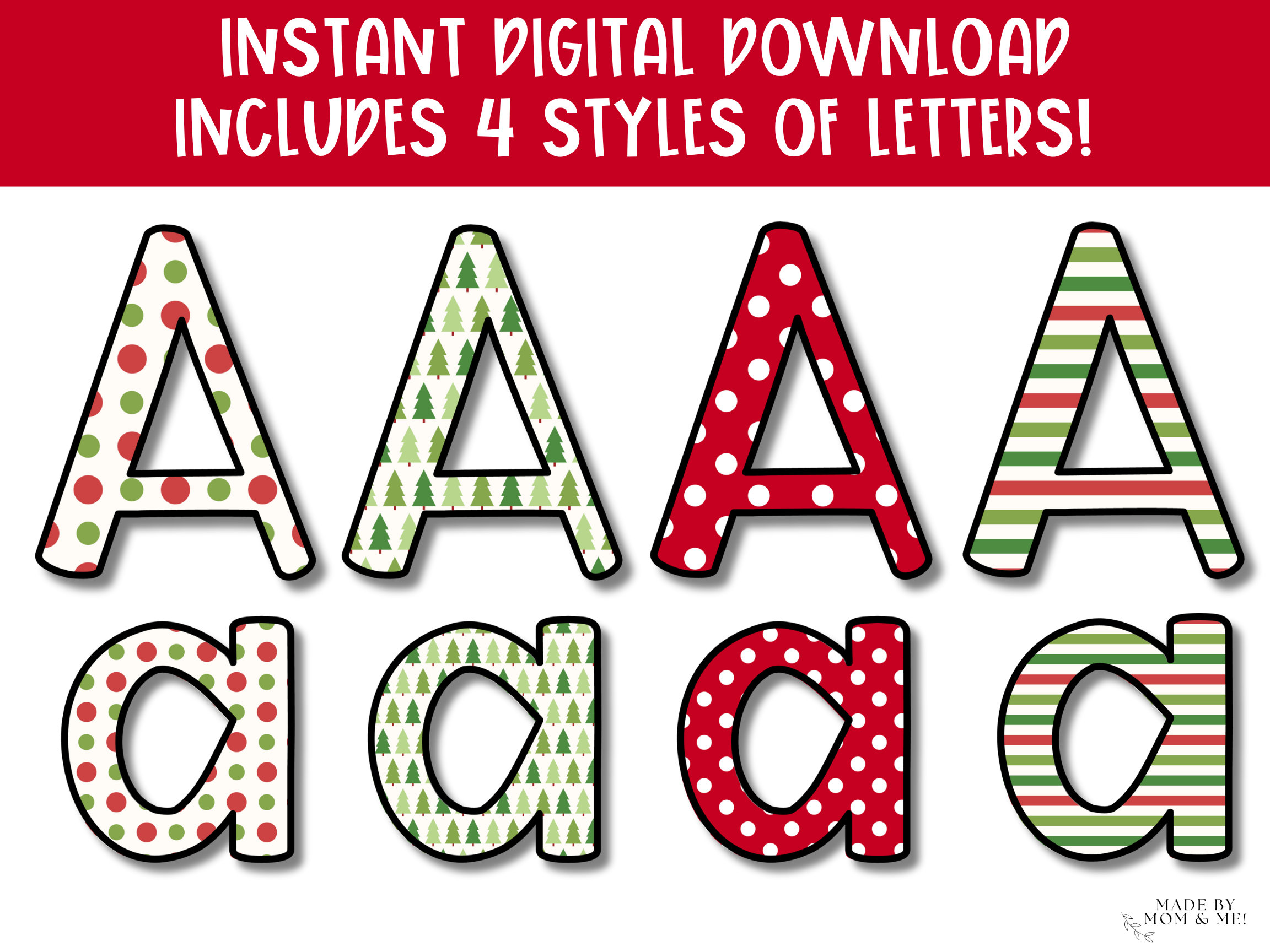 Printable Bulletin Board Letters, Christmas Classroom Decor, Primary ...