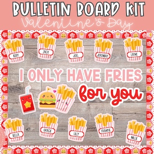 Valentine Printable Bulletin Board, Valentines Day Decor, Seasonal ...