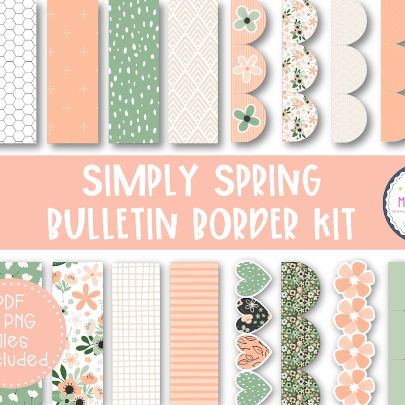 Flower Border for Bulletin Board - Etsy