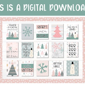 Speech Therapy Room Decor, Winter Bulletin Board, Boho Printable ...