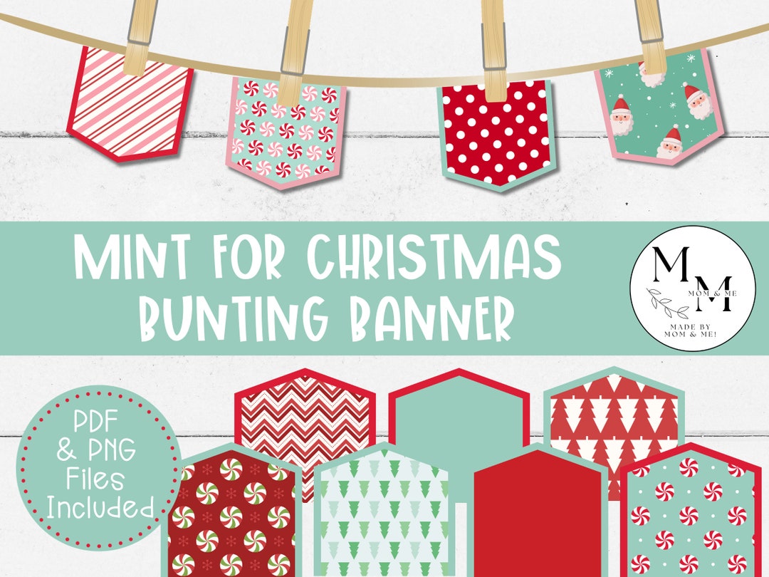 Printable Bulletin Board Bunting Banner, Christmas Classroom Decor ...