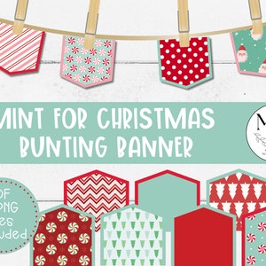 Printable Bulletin Board Bunting Banner, Christmas Classroom Decor ...