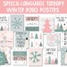 Speech Therapy Room Decor, Winter Bulletin Board, Boho Printable ...