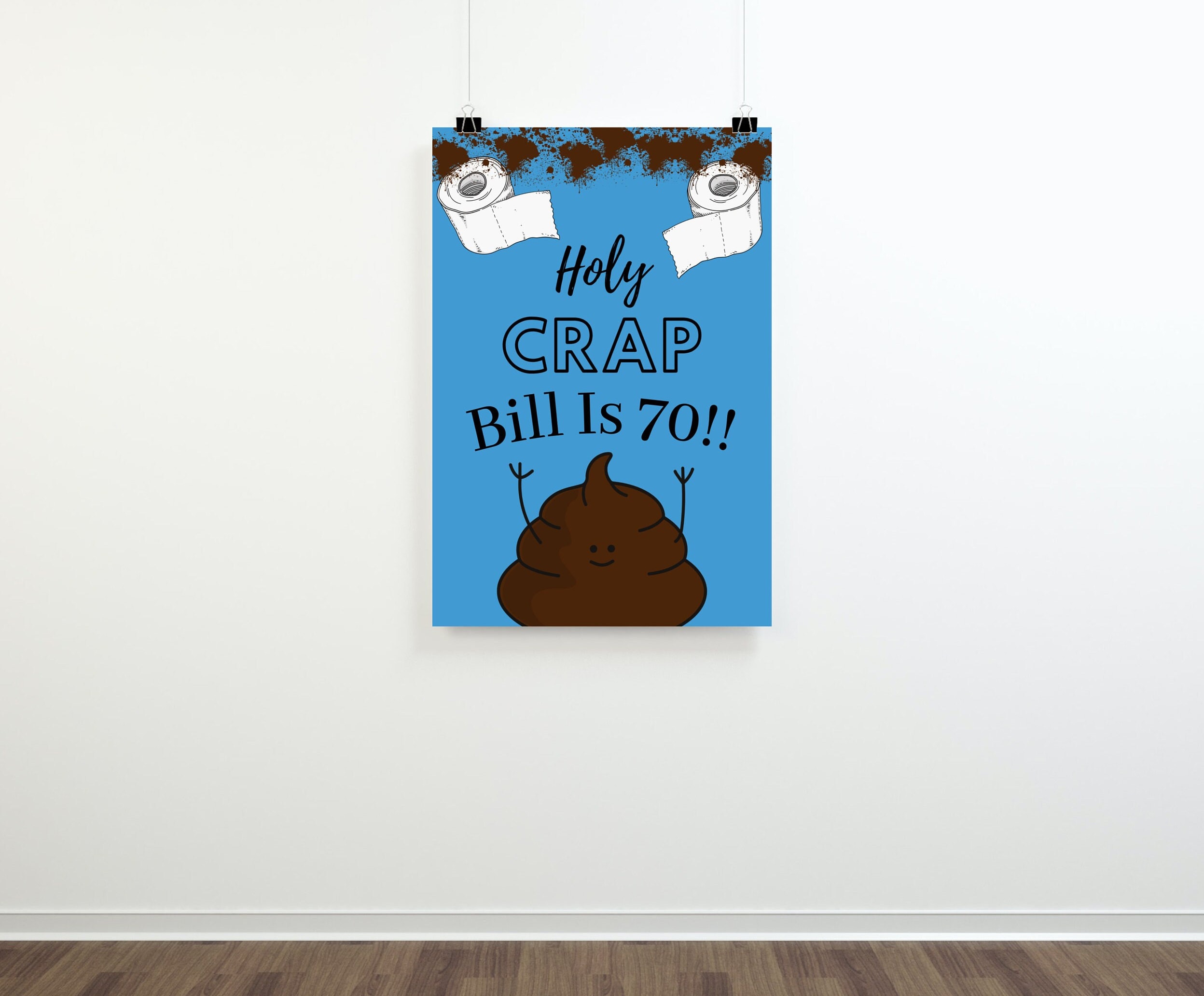 Holy Crap You're Old Download, Poop Emoji, Birthday Yard Sign With ...