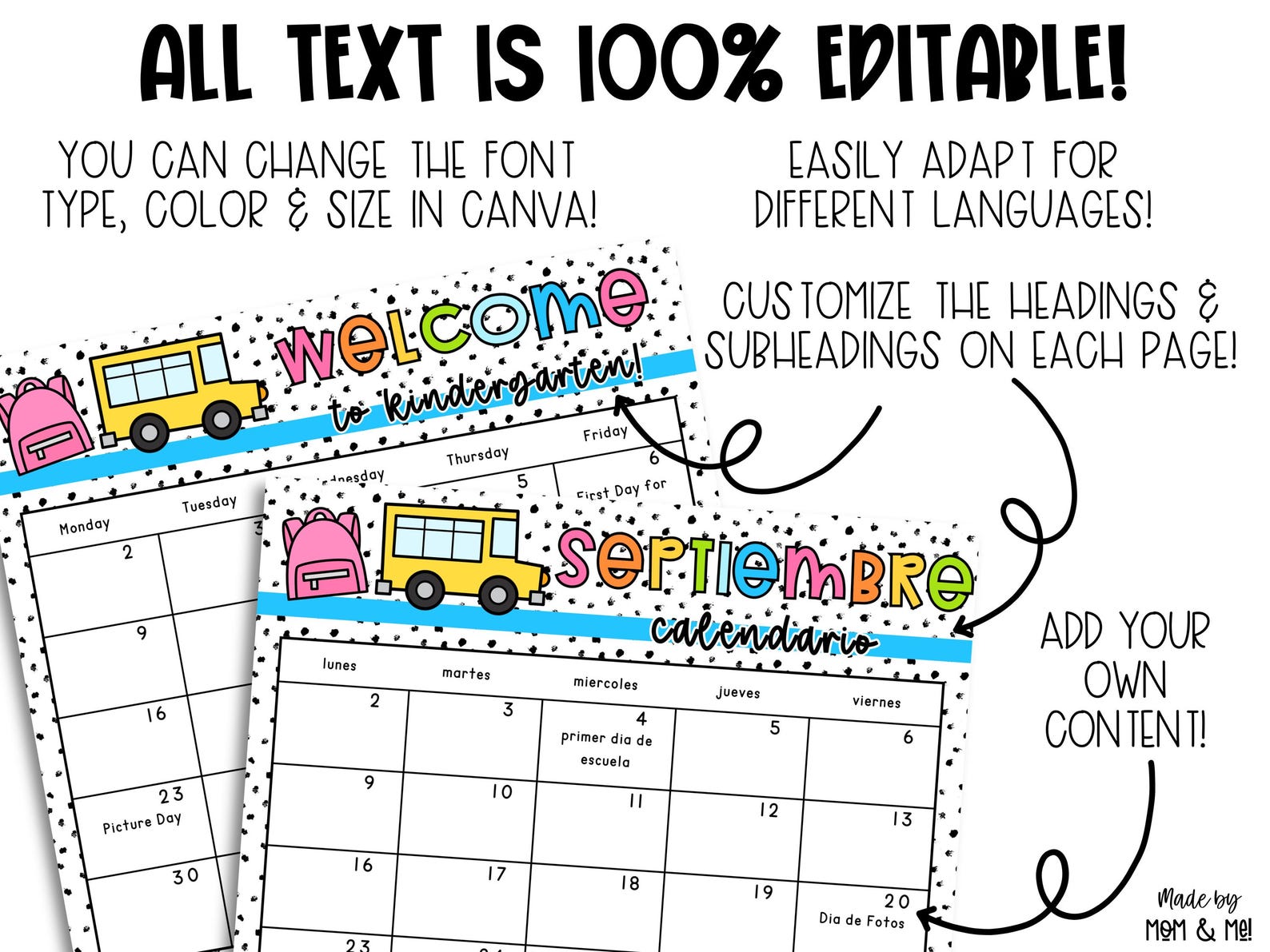 Newsletter Template and Monthly Calendars for the Entire Year ...