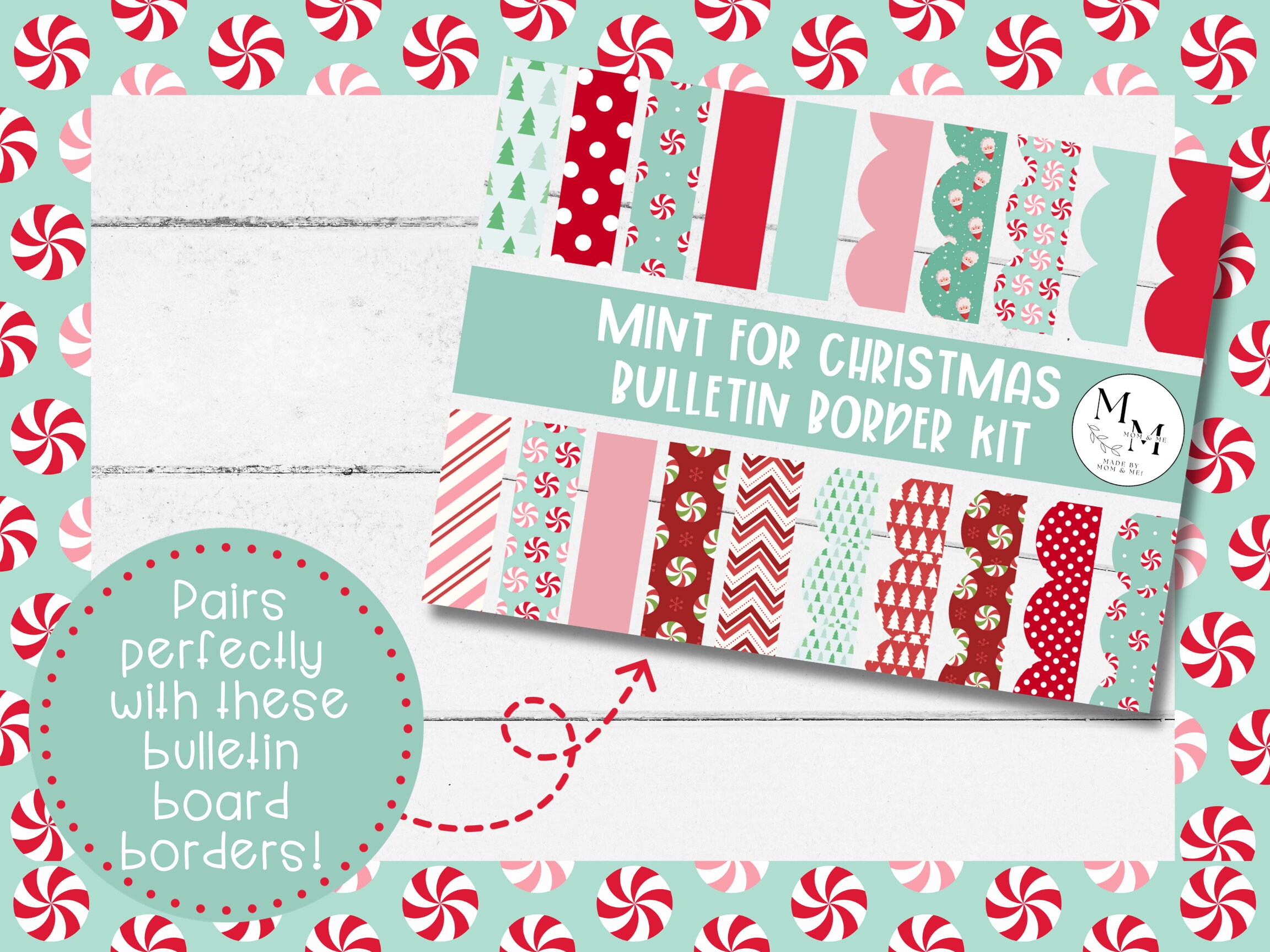 Printable Bulletin Board Bunting Banner Christmas Classroom - Etsy
