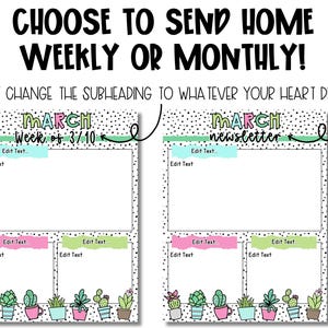 Newsletter Template and Monthly Calendars for the Entire Year ...