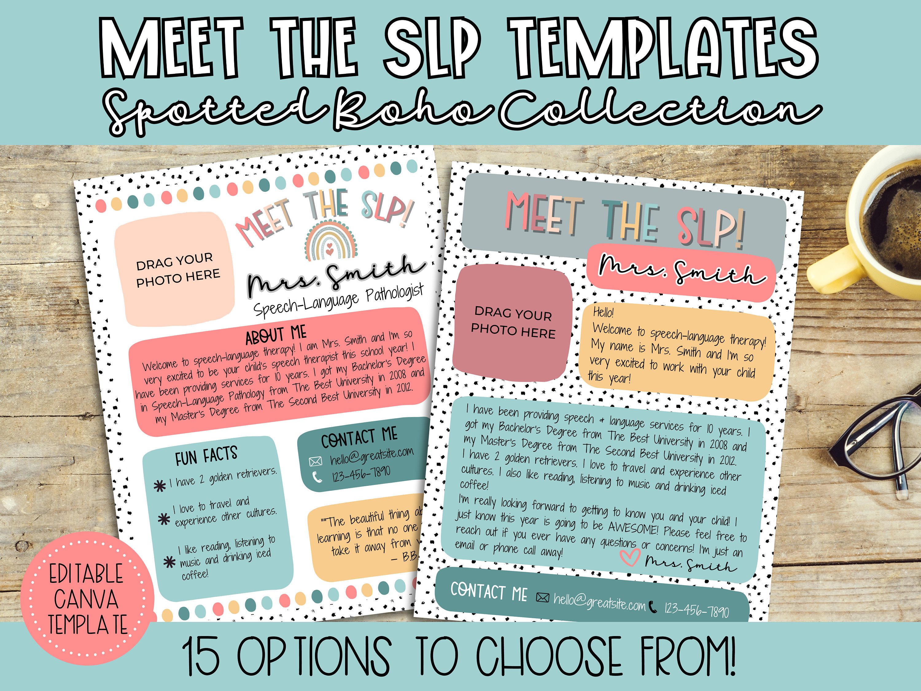 Meet the SLP: Editable Newsletter Template, Welcome Letter, Back to ...