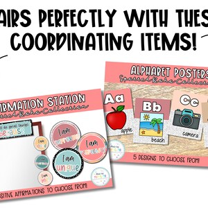 Color Posters Classroom Decor, Boho Classroom Theme, Preschool ...