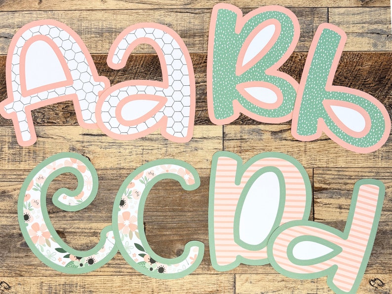 Bulletin Board Letters, Printable Classroom Decor, Spring Bulletin ...