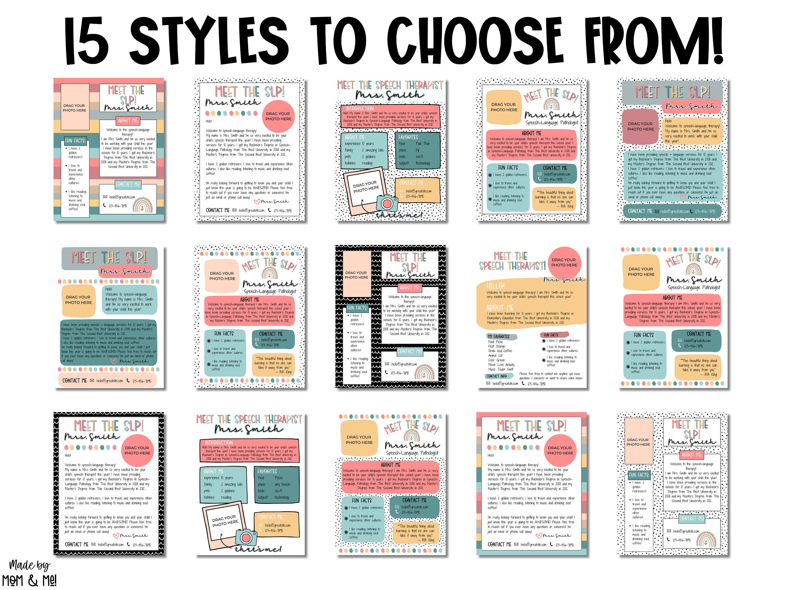 Meet the SLP: Editable Newsletter Template, Welcome Letter, Back to ...