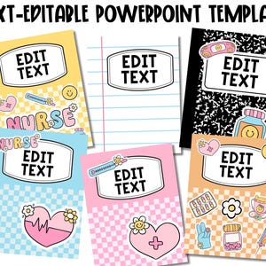 Editable 3 Ring Binder Medical Notebook Cover School Nurse Printable ...
