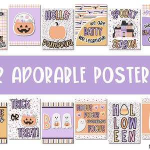 Classroom Posters for Halloween, Fall Bulletin Board, Spooky Season ...