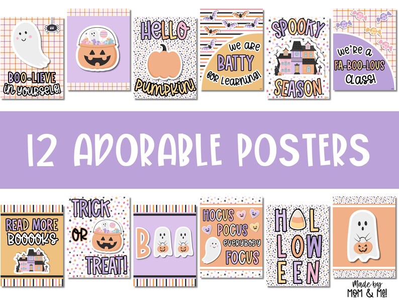 Classroom Posters for Halloween, Fall Bulletin Board, Spooky Season ...