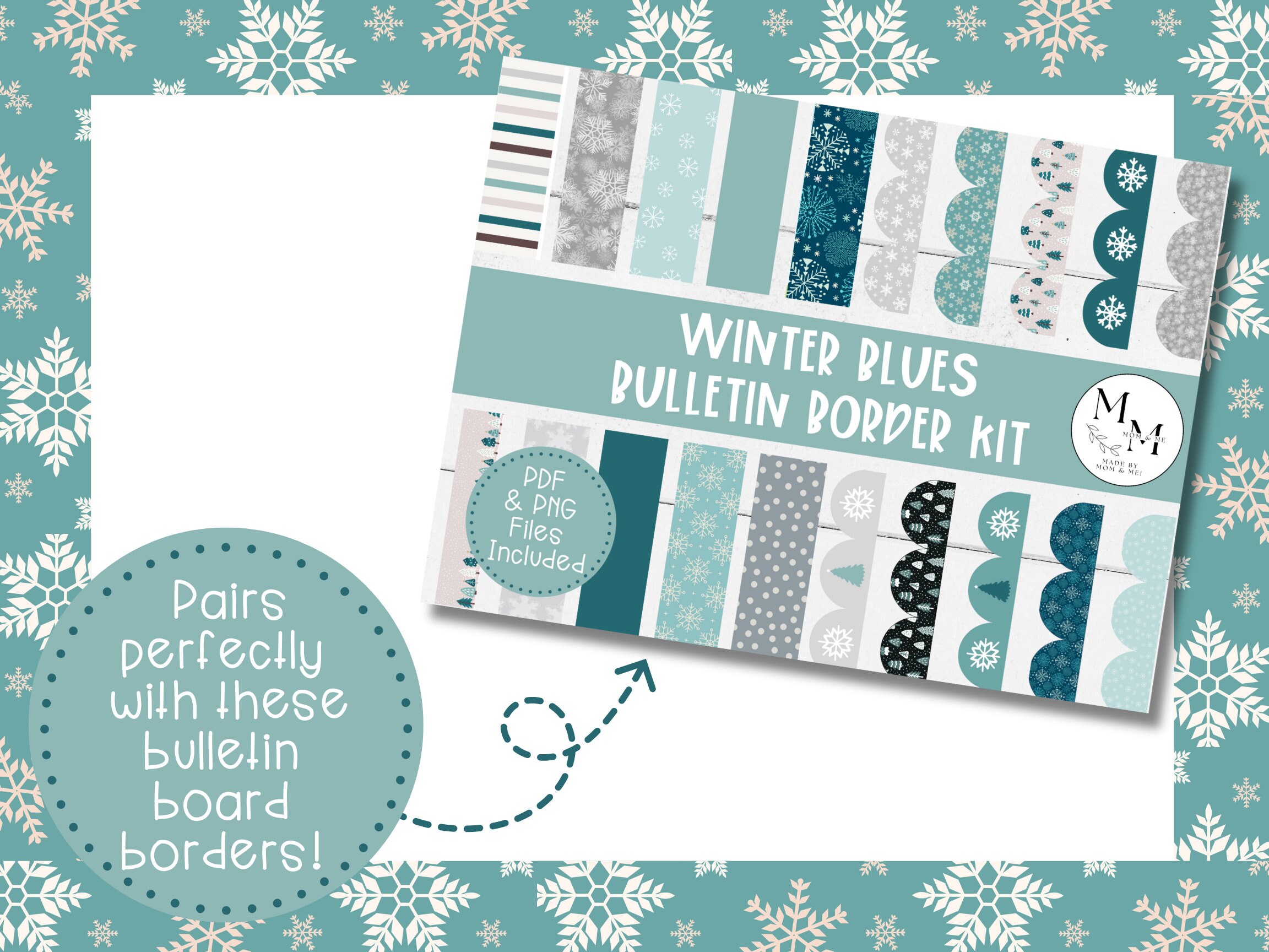 Printable Bulletin Board Letters, Winter Classroom Decor, Primary Font ...