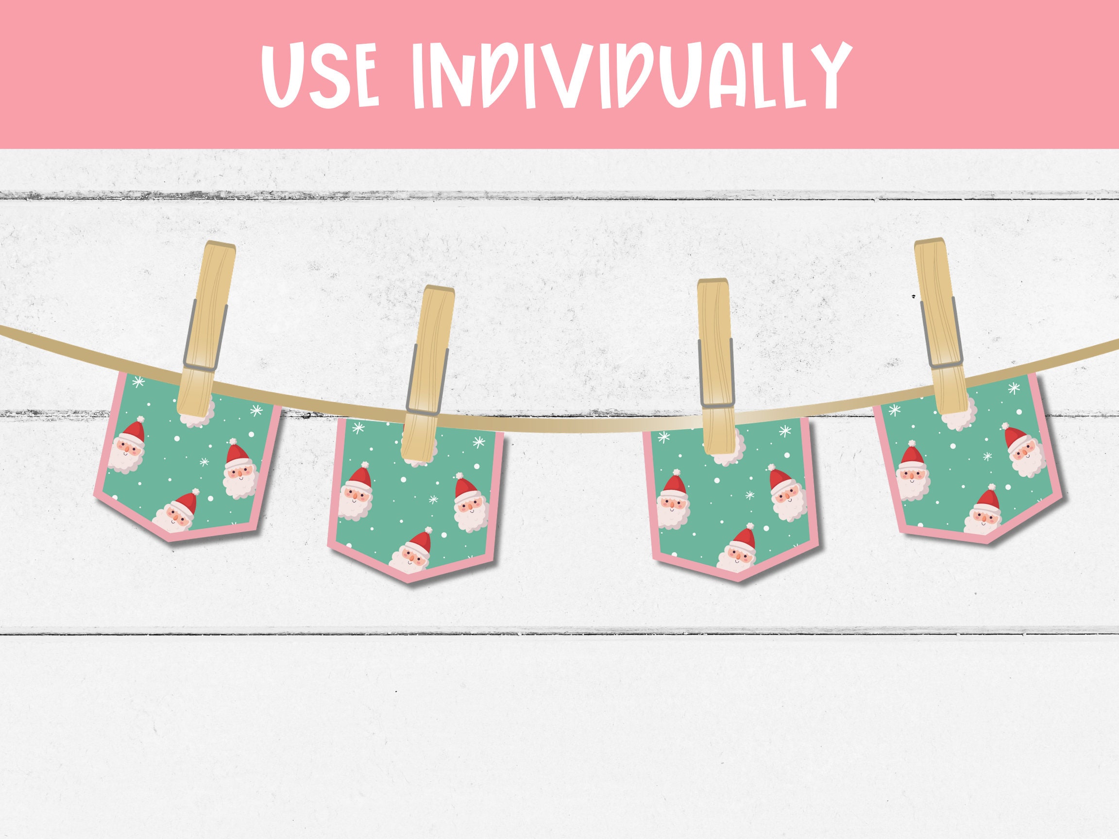 Printable Bulletin Board Bunting Banner Christmas Classroom - Etsy