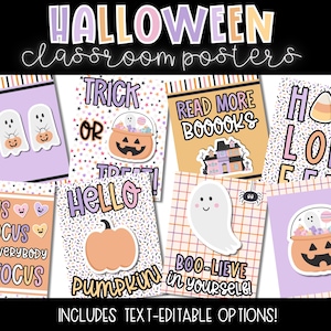Classroom Posters for Halloween, Fall Bulletin Board, Spooky Season ...