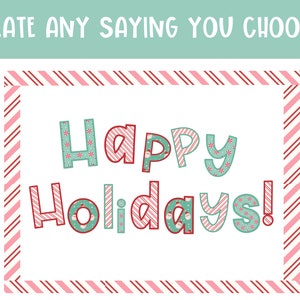 Printable Bulletin Board Letters, Christmas Classroom Decor, Primary ...