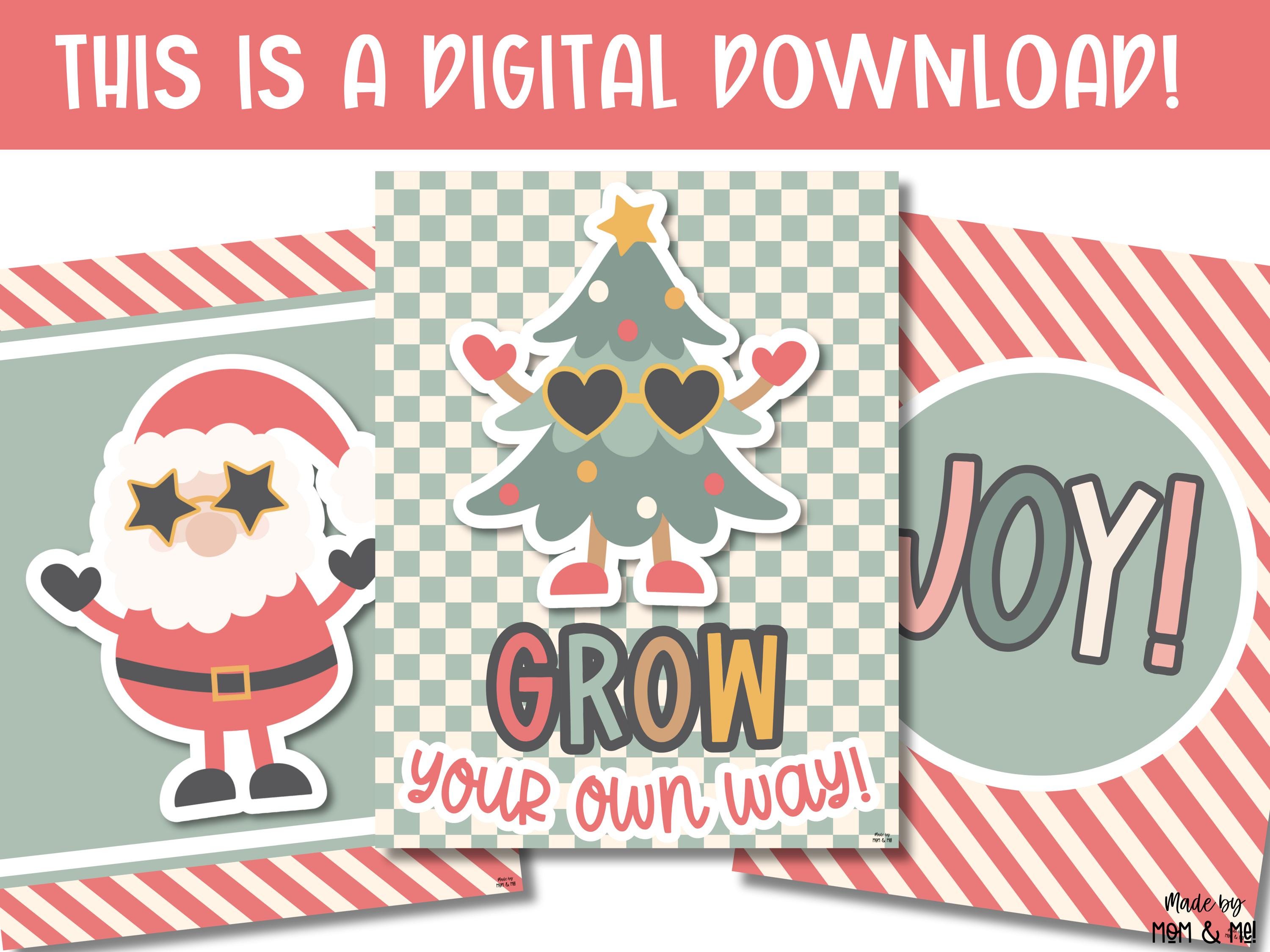 Groovy Christmas Bulletin Board, Winter Classroom Theme, Door Decor ...