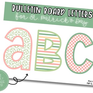 St. Patrick's Day Bulletin Board, Holiday Classroom Decor, Library ...
