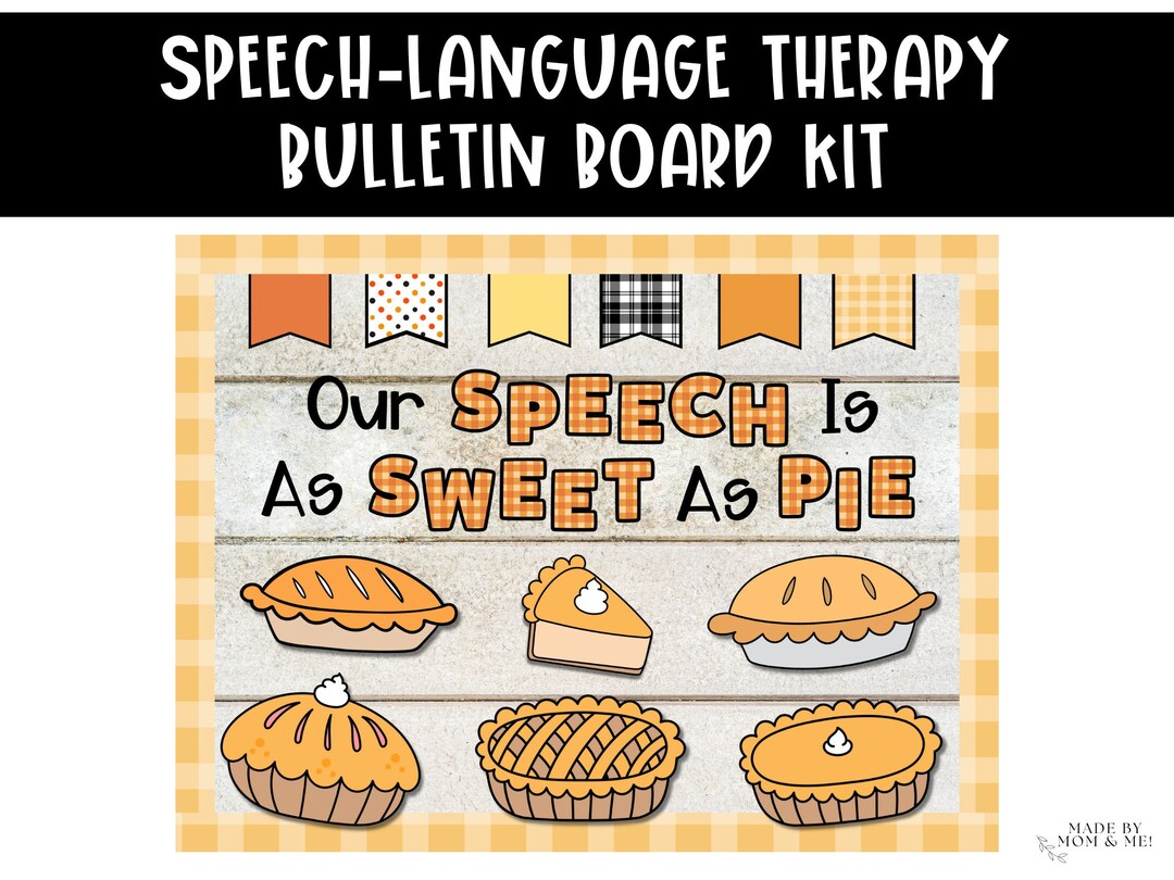 Speech Therapy Room Decor, Thanksgiving Fall Autumn Bulletin Board Kit ...