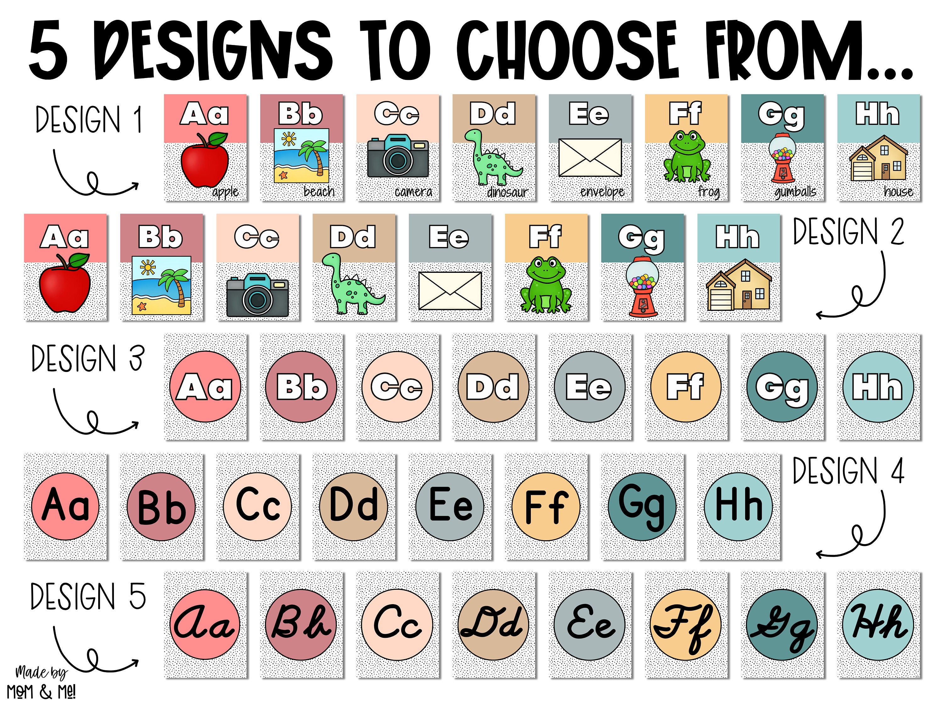 Boho Classroom Decor: Alphabet Posters for Preschool & Kindergarten ...