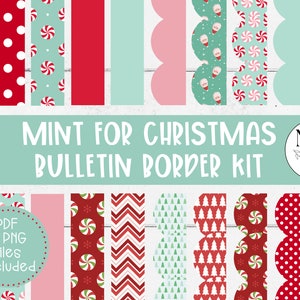 Printable Bulletin Board Border, Christmas Classroom Decor, Holiday ...