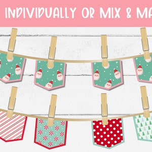 Printable Bulletin Board Bunting Banner, Christmas Classroom Decor ...