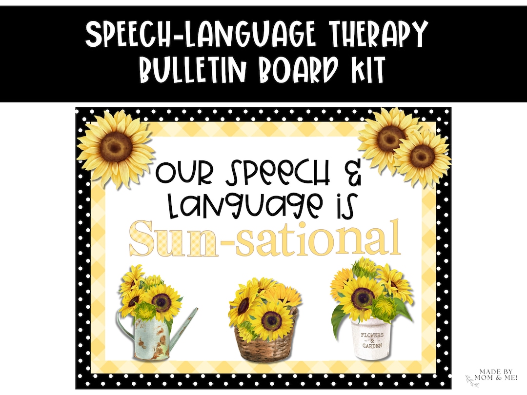 Speech Therapy Room Decor, Fall Bulletin Board Kit, Instant Download ...