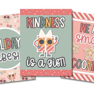 Groovy Christmas Bulletin Board, Winter Classroom Theme, Door Decor ...