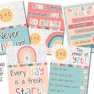 SLP Therapy Office Decor, Speech Therapy Posters, Boho Rainbow ...