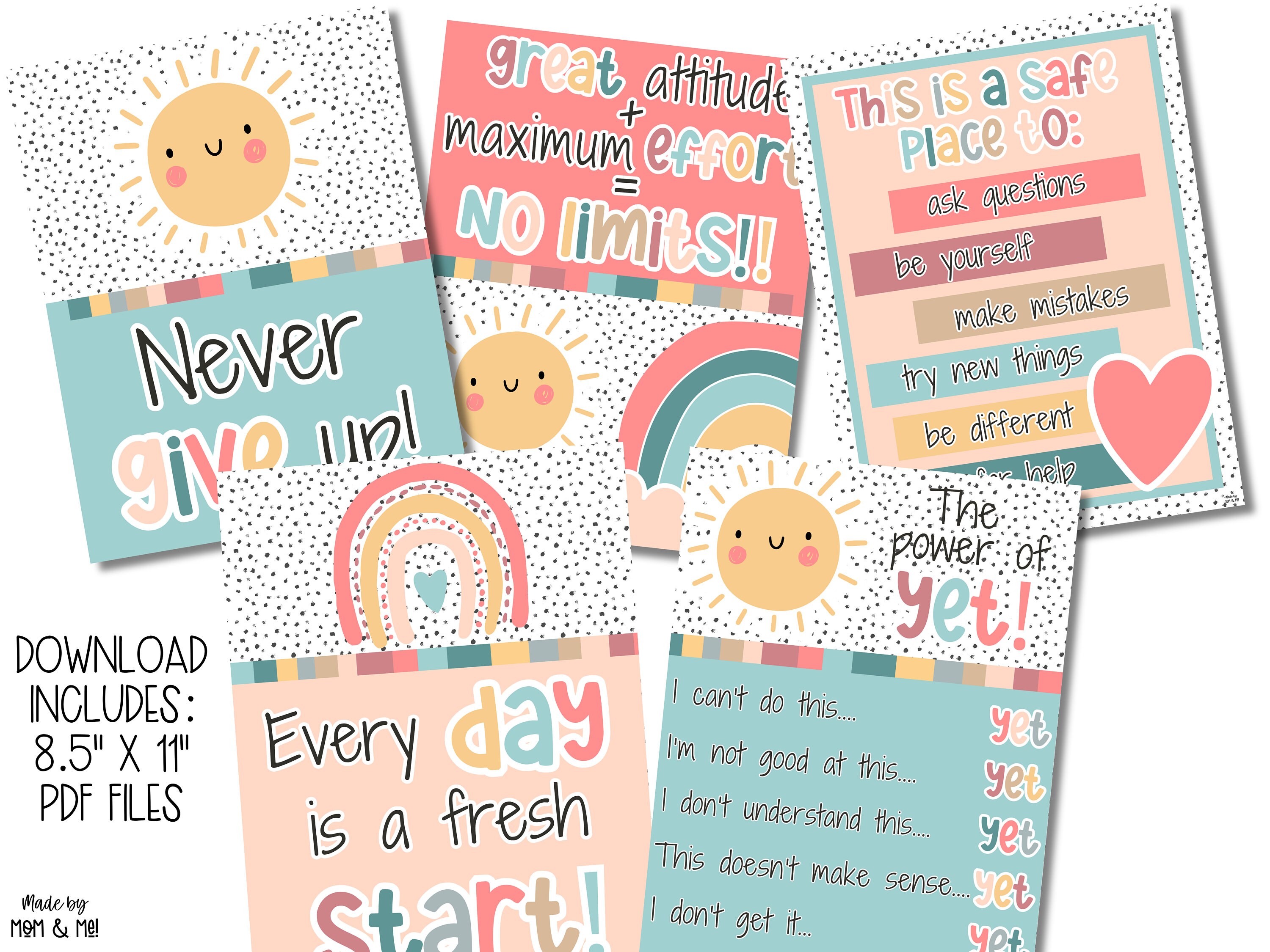 Speech Therapy Bulletin Board Posters, SLP Therapy Office Decor, Boho ...
