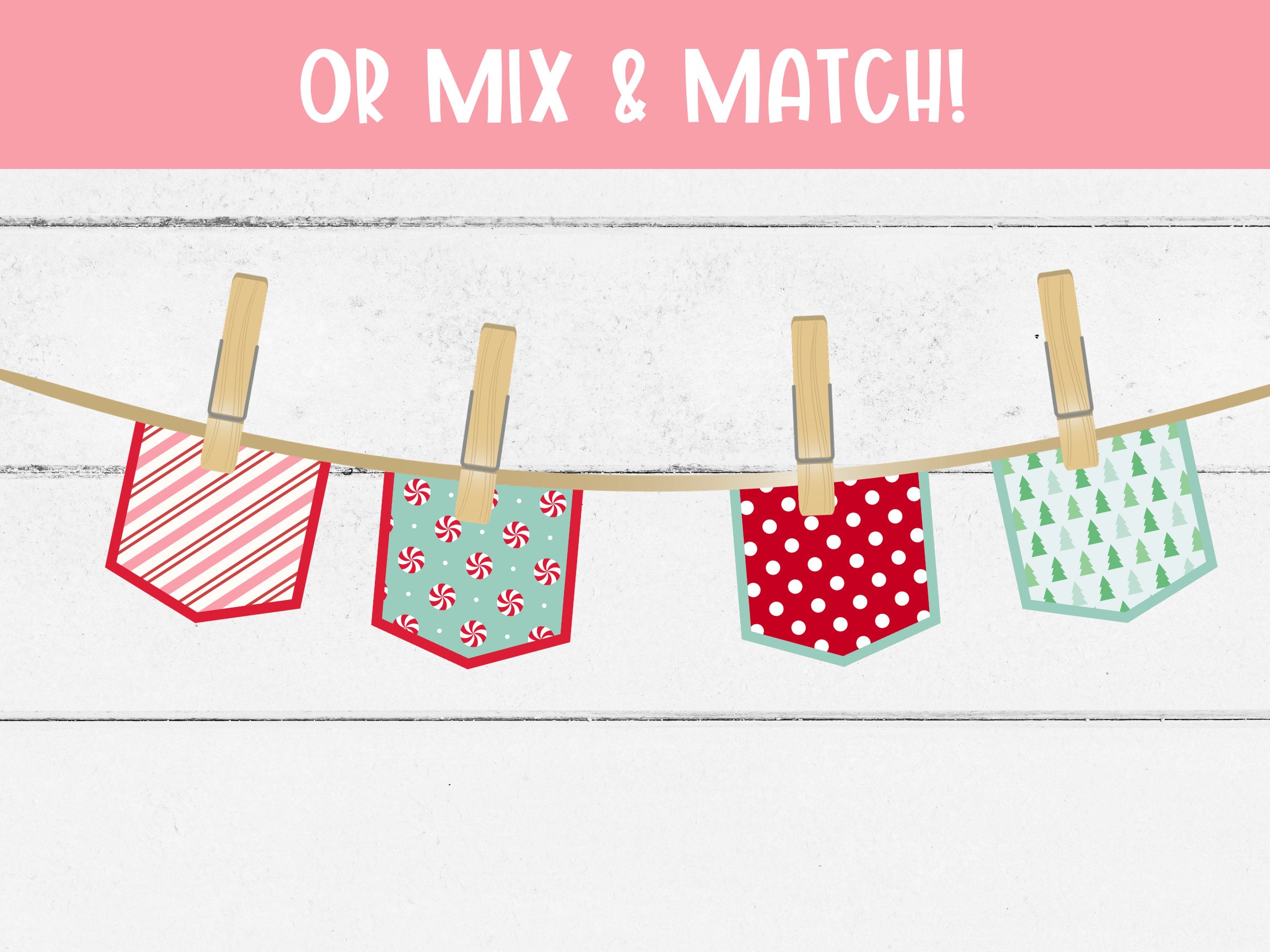 Printable Bulletin Board Bunting Banner Christmas Classroom - Etsy