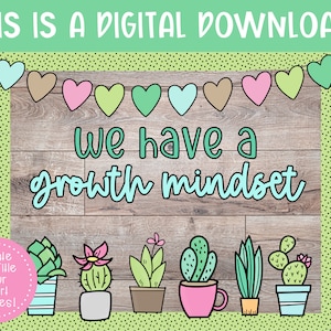 Spring Bulletin Board Kit, Succulent Bulletin Board, Classroom Plant ...