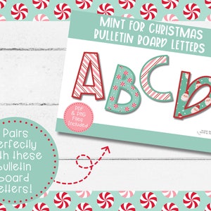 Printable Bulletin Board Bunting Banner, Christmas Classroom Decor ...