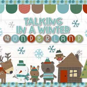 Speech Therapy Room Decor, Winter Bulletin Board Kit, Printable ...