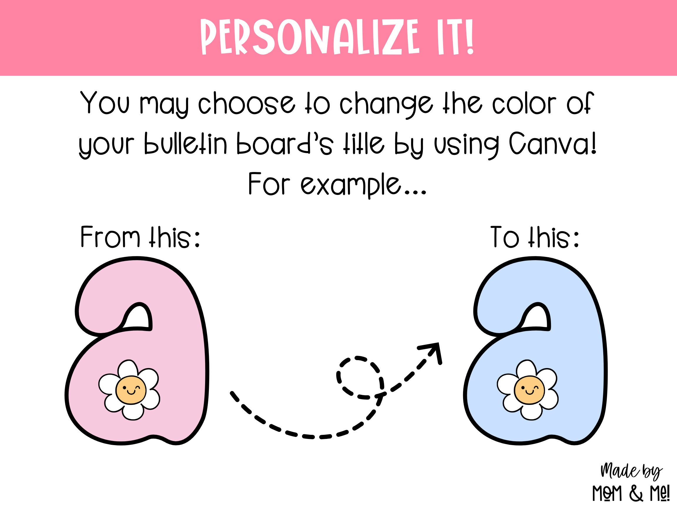 Spring Bulletin Board, Groovy Easter Bulletin Board, Retro Easter Decor ...