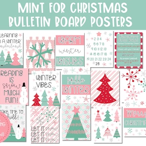 Christmas Classroom Posters, Christmas Classroom Door Decor, Bulletin ...