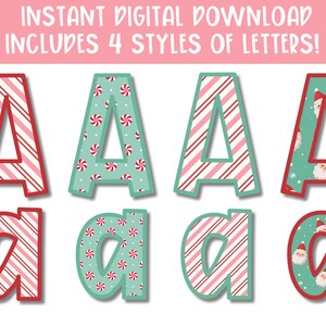 Printable Bulletin Board Letters, Christmas Classroom Decor, Primary ...