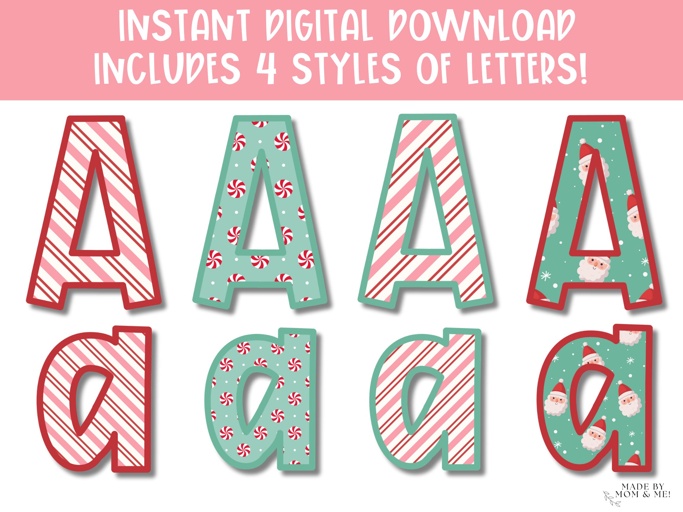 Printable Bulletin Board Letters, Christmas Classroom Decor, Primary ...