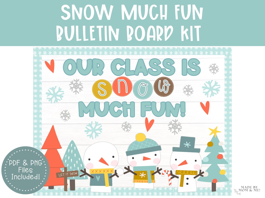 Winter Bulletin Board Kit, Snow Bulletin Board, Printable Bulletin ...