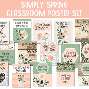 Spring Bulletin Board, Printable Motivational Posters, Teacher Poster ...
